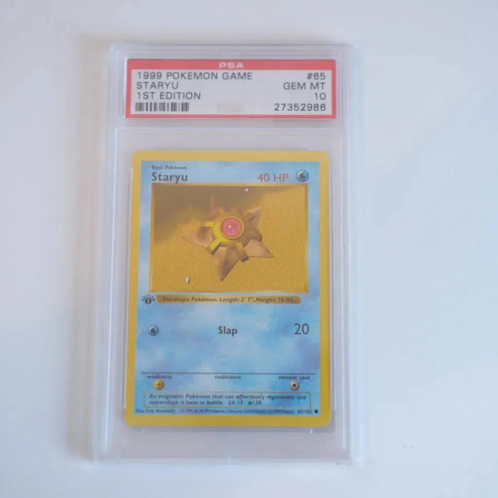 Pokémon - 1st Edition Shadowless Staryu (PSA 10) – Mr Collectable